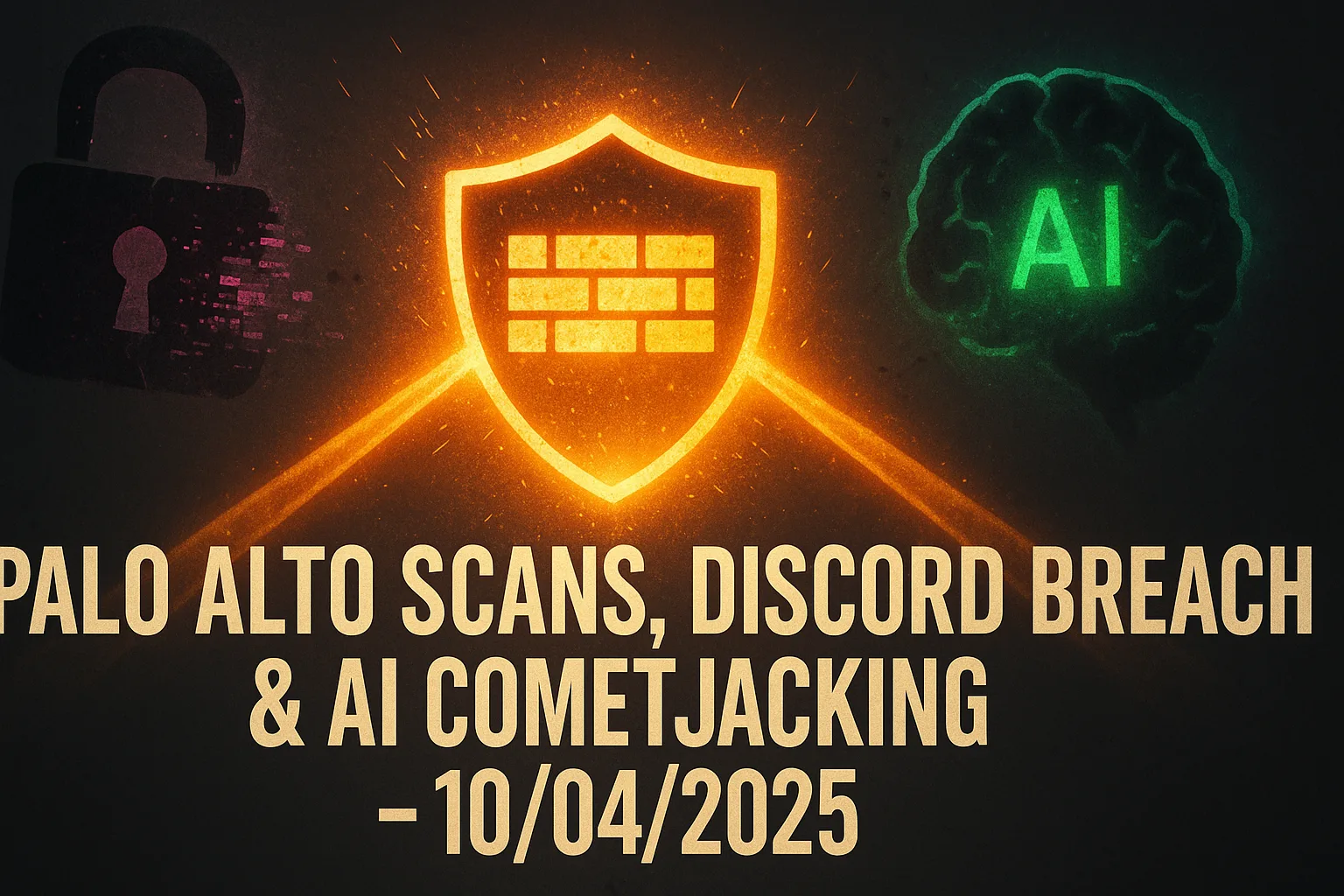 Palo Alto Scans, Discord Breach & AI CometJacking - 10/04/2025 - Grab The Axe