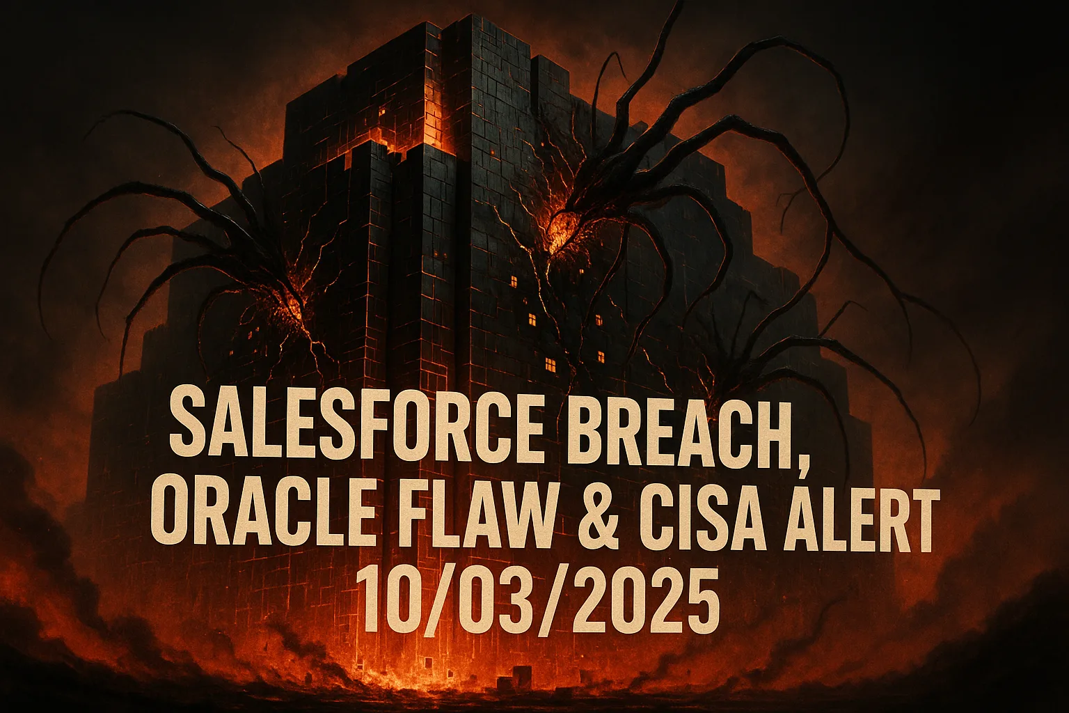 Salesforce Breach, Oracle Flaw & CISA Alert - 10/03/2025 - Grab The Axe