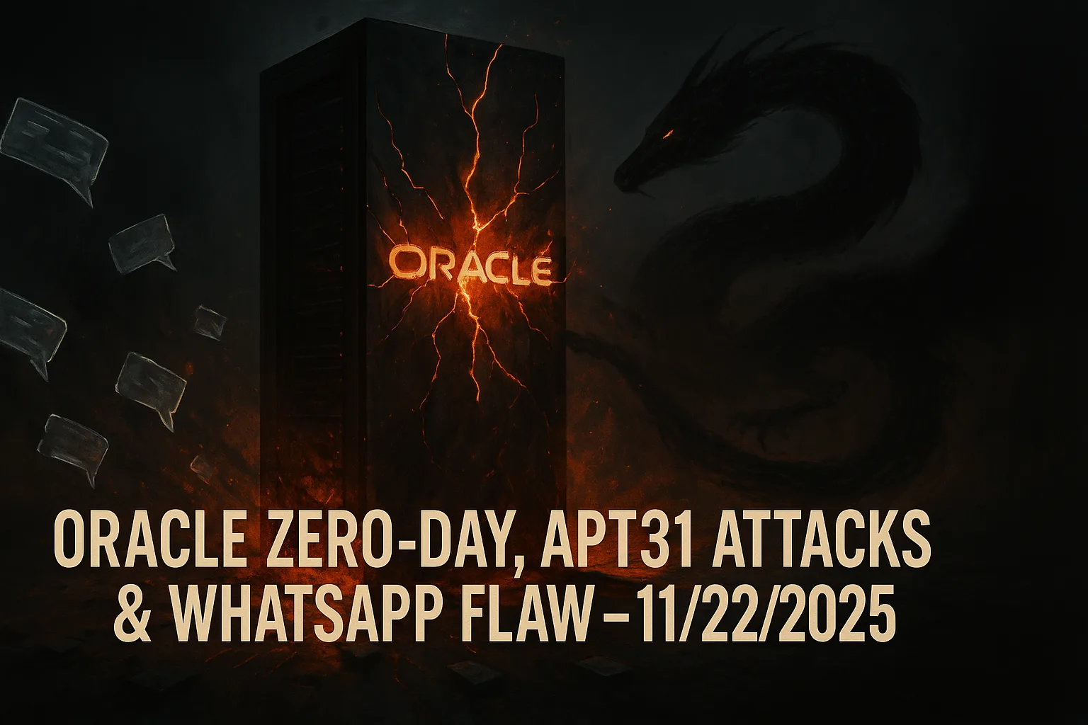 Oracle Zero-Day, APT31 Attacks & WhatsApp Flaw - 11/22/2025 - Grab The Axe